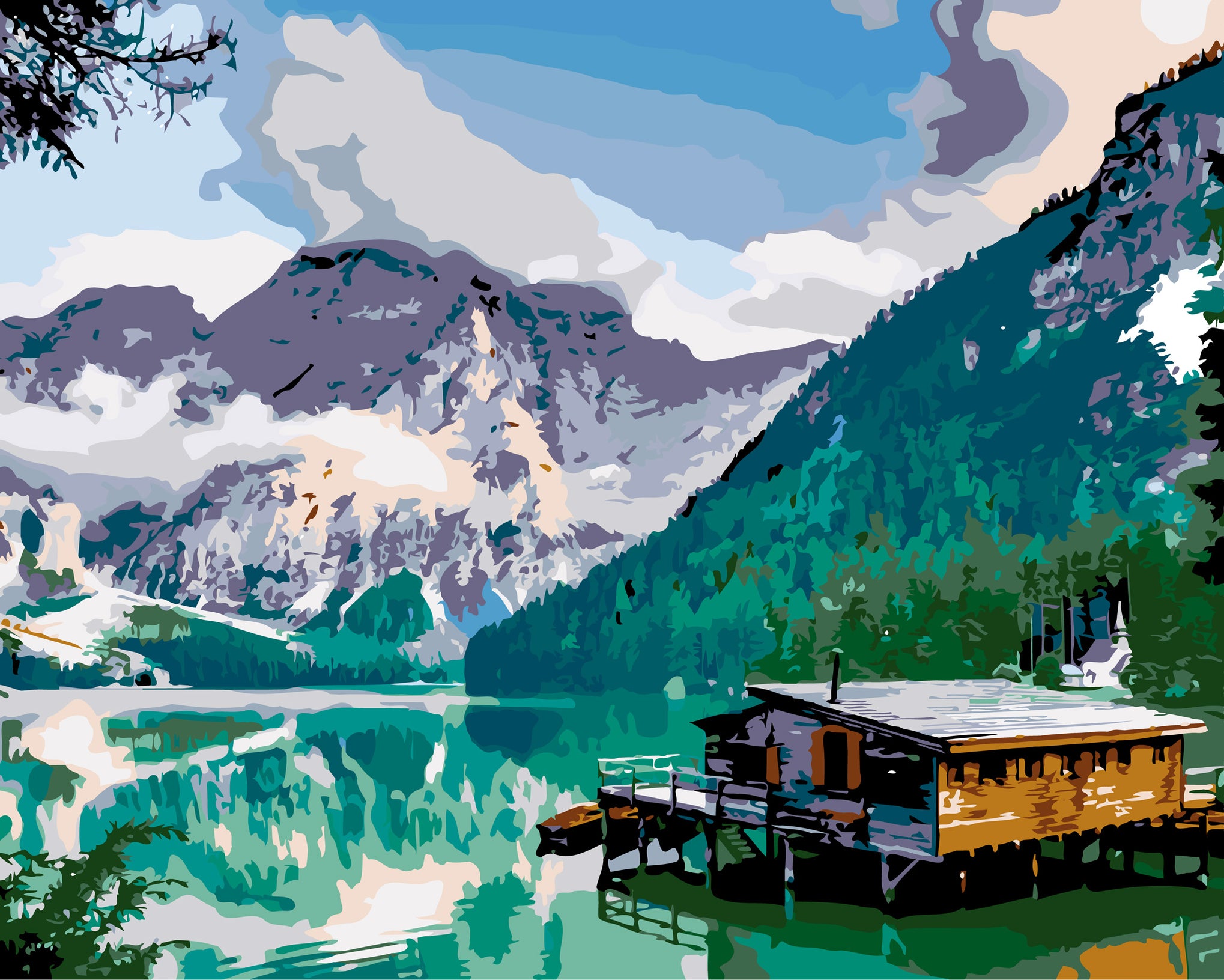 Pragser Wildsee | Paint Your Numbers