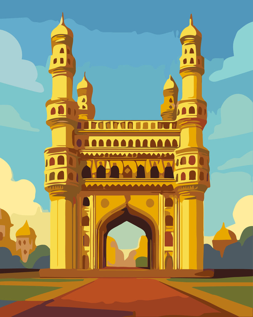 Charminar Set 1 – Paint Your Numbers