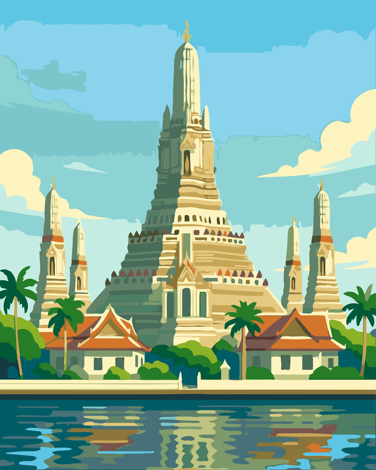 Wat Arun Set 1 – Paint Your Numbers